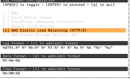 how to change Amazon Elastic Load format in goaccess · Issue #1724 · allinurl/goaccess · GitHub