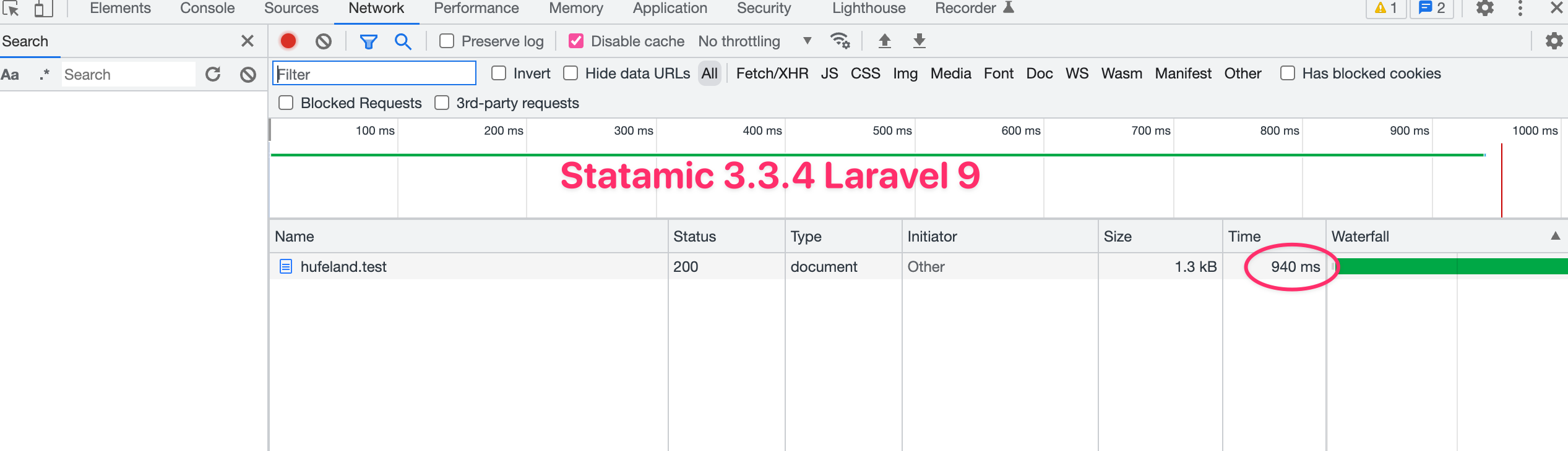 Significantly worse loading times / TTFB on 3.3 and Larvel 9 · Issue #5766 · statamic/cms · GitHub