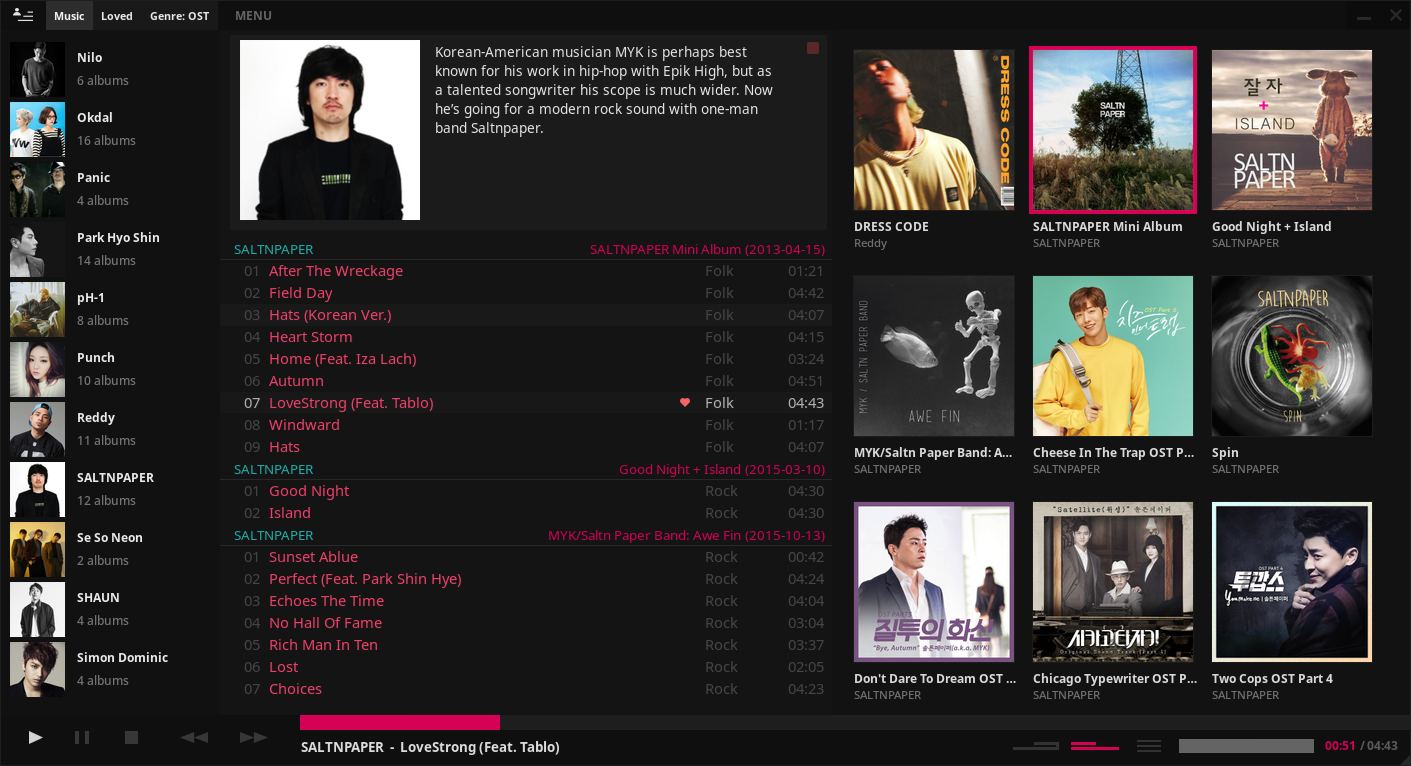 Various suggestions · Issue #123 · Taiko2k/Tauon · GitHub