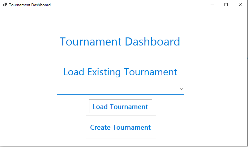 GitHub - adrielyeung/tournament-tracker: A Windows form application which allows users to start ...
