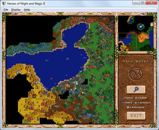 View World screen, it should not be possible to display the adventure map beyond the edges ...