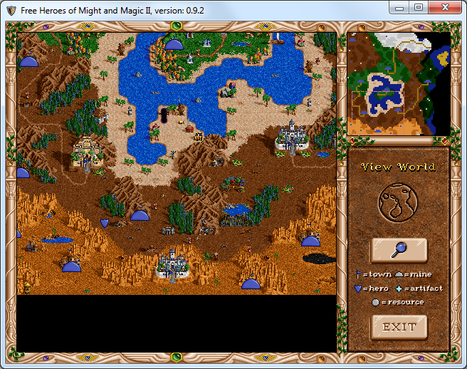 View World screen, it should not be possible to display the adventure map beyond the edges ...