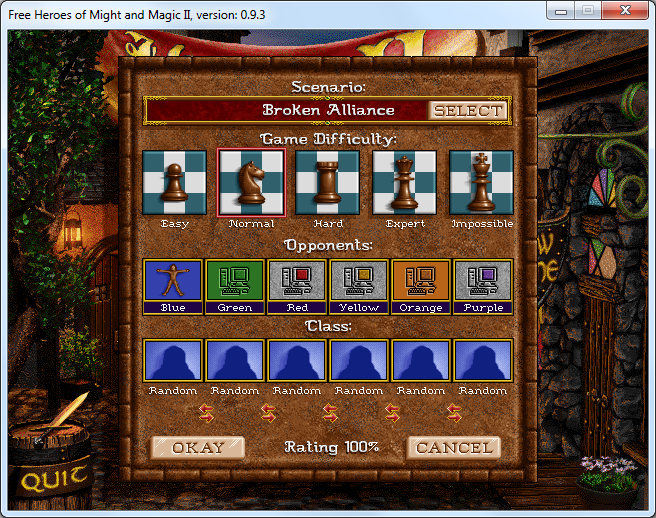 Scenario info window, incorrect graphics and information displayed for ...