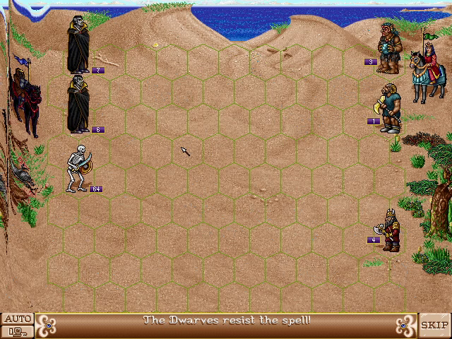 Combat, when a troop of Dwarves resists a spell, the message should be ...