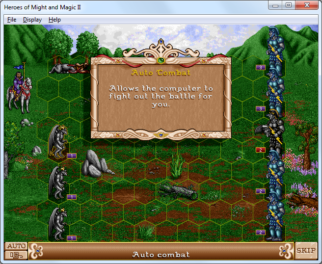 Combat screen, info windows are missing for buttons in Combat screen ...