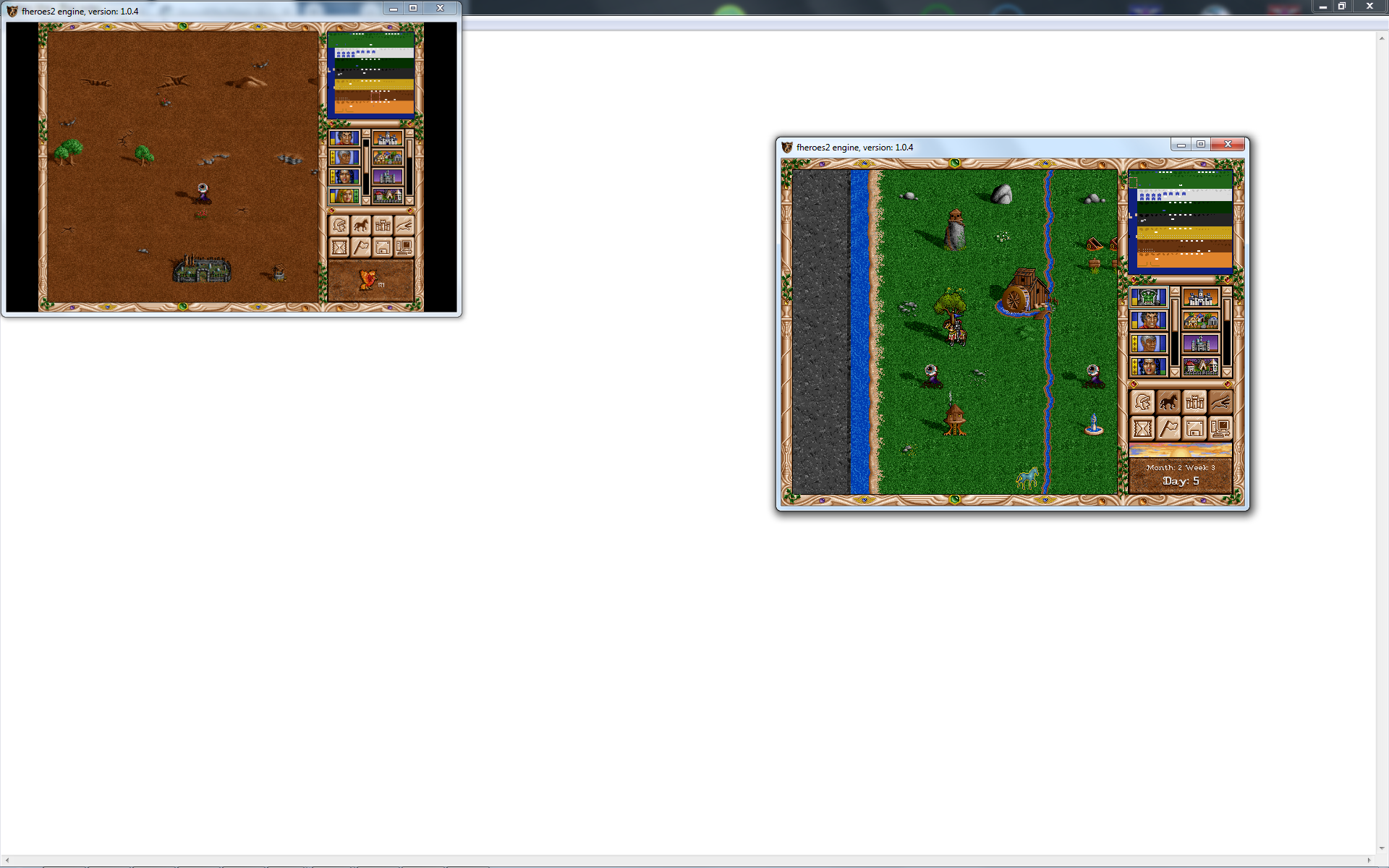 Program, switching from full screen mode to windowed mode with the "F4" key reduces the size of ...