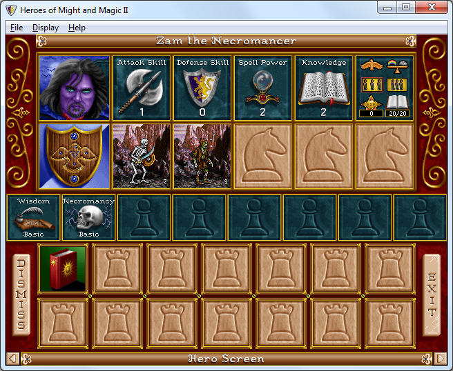 Hero screen, secondary skills, wrong order for Knight hero secondary ...