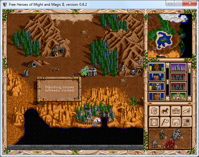 Adventure map, Standing Stones, the two parts of the Standing Stones must not be independent ...