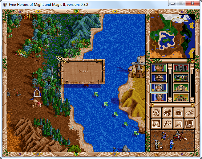 Adventure map, unable to disembark on Coast · Issue #2171 · ihhub/fheroes2 · GitHub