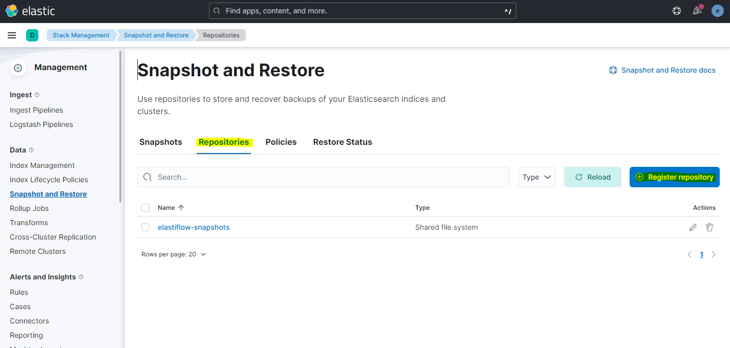 Elasticsearch Snapshot And Restore Setup Elastiflow