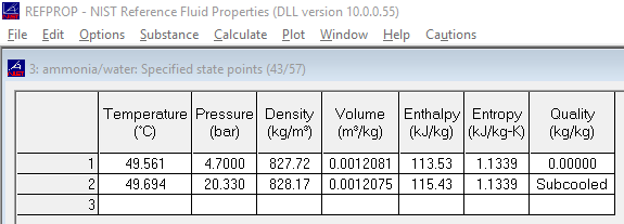Ammonia-Water properties trend conflict between GUI and REFPROP 10 MATLAB-wrapper · Issue #77 ...