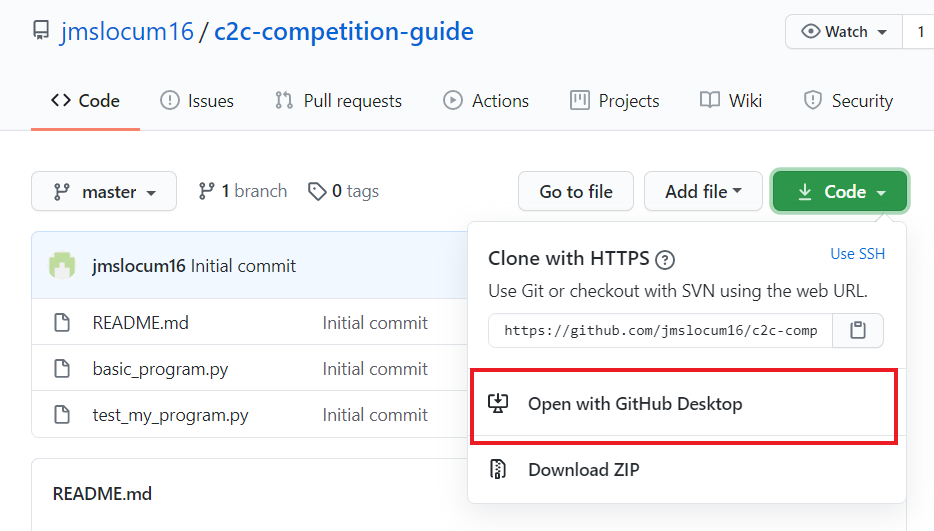 GitHub - jmslocum16/c2c-competition-guide: Guide for Code2College Connect 4 Coding competition