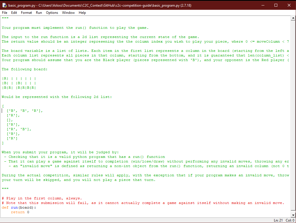 GitHub - jmslocum16/c2c-competition-guide: Guide for Code2College Connect 4 Coding competition