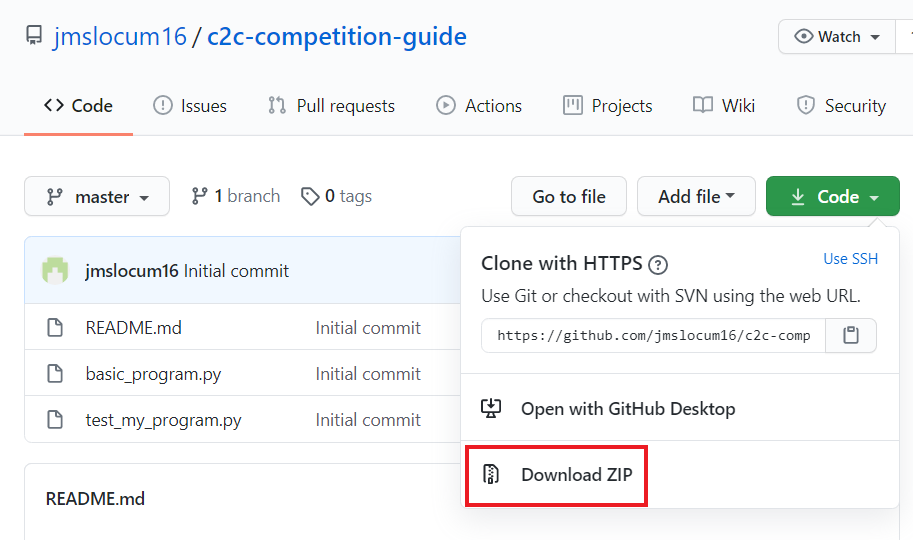 GitHub - jmslocum16/c2c-competition-guide: Guide for Code2College ...