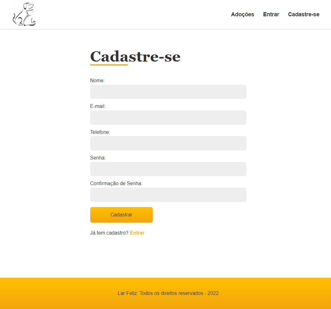 GitHub - juniorsilvacc/pet-adoption: Sistema para adoção de animais de ...