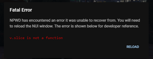 Messages App: v.slice is not a function · Issue #646 · project-error/npwd · GitHub