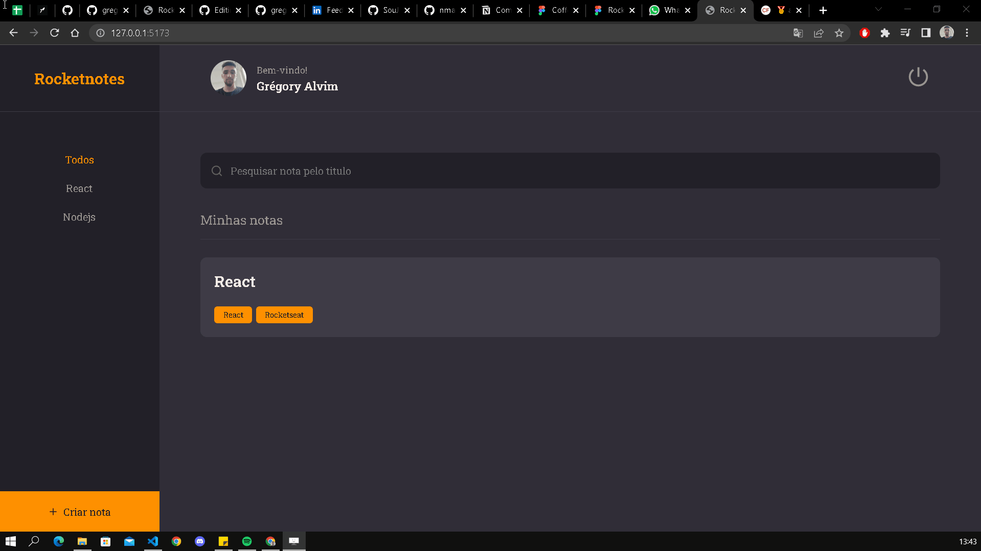GitHub - gregoryAlvim/Rocketnotes