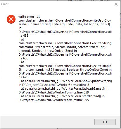 NES Classic Sync Error · Issue #1420 · ClusterM/hakchi2 · GitHub