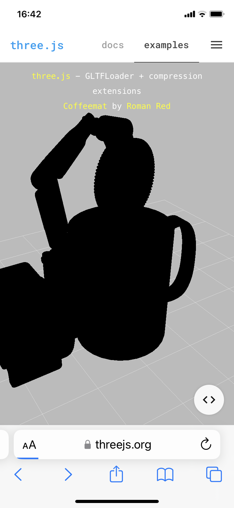 None of the examples using PMREMGenerator.fromScene work on iPhone ...