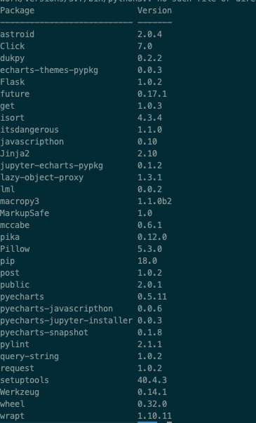 mac下 python3 报错 · Issue #827 · pyecharts/pyecharts · GitHub