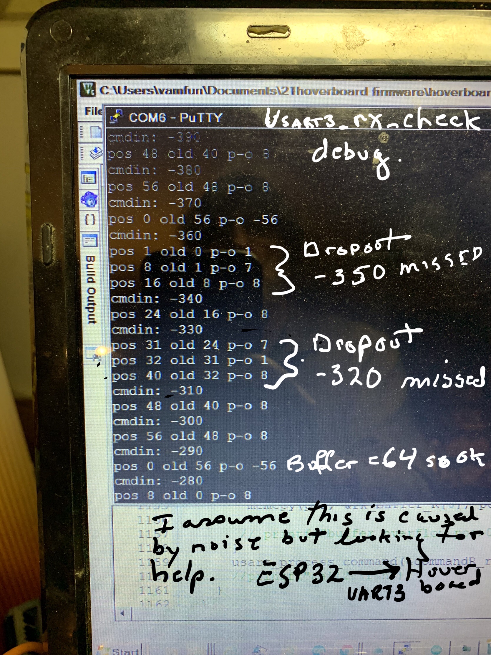 VARIANT_USART command dropouts with ESP32 · Issue #162 · EFeru/hoverboard-firmware-hack-FOC · GitHub