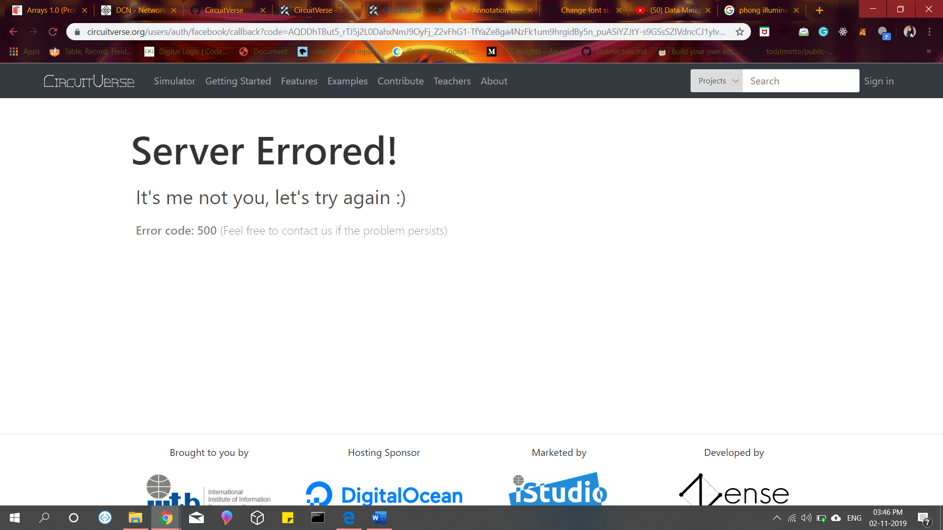 Facebook sign up not working · Issue #511 · CircuitVerse/CircuitVerse · GitHub