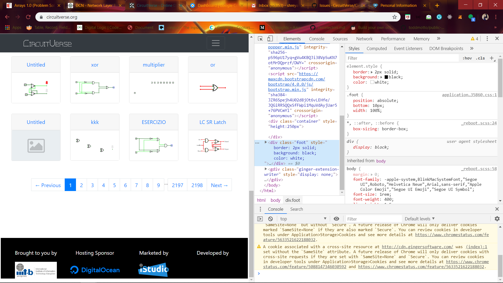Footer design suggestion · Issue #572 · CircuitVerse/CircuitVerse · GitHub