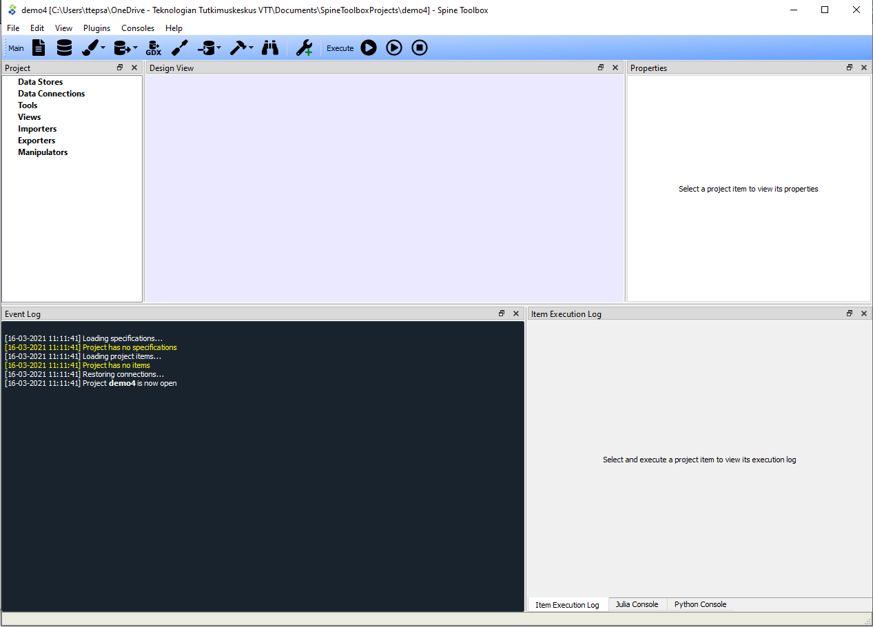 Make Design view dockable too · Issue #1297 · spine-tools/Spine-Toolbox ...