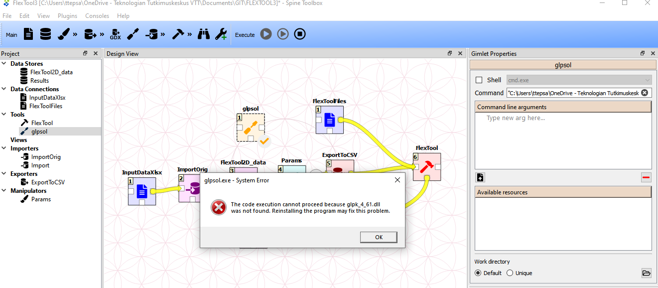 Executable Error Message Does Not Get Passed To Toolbox · Issue 1334 · Spine Toolsspine 2258