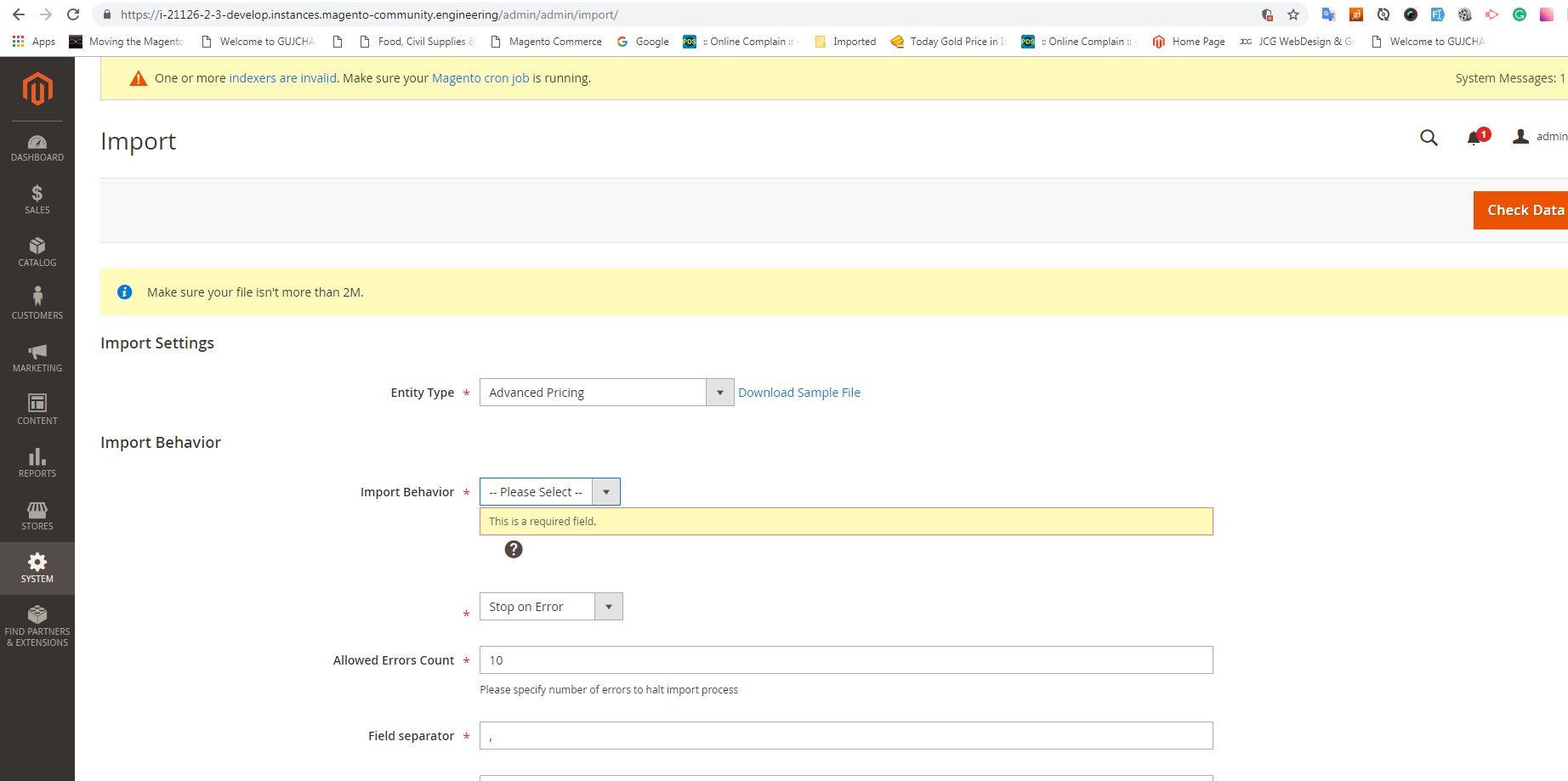 Backend Import behavior design break · Issue #21126 · magento/magento2 · GitHub