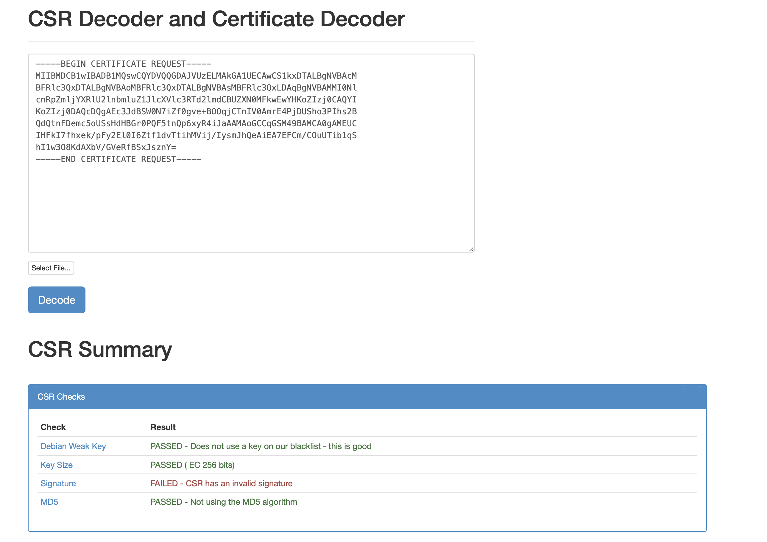 Invalid signature · Issue #14 · cbaker6/CertificateSigningRequest · GitHub