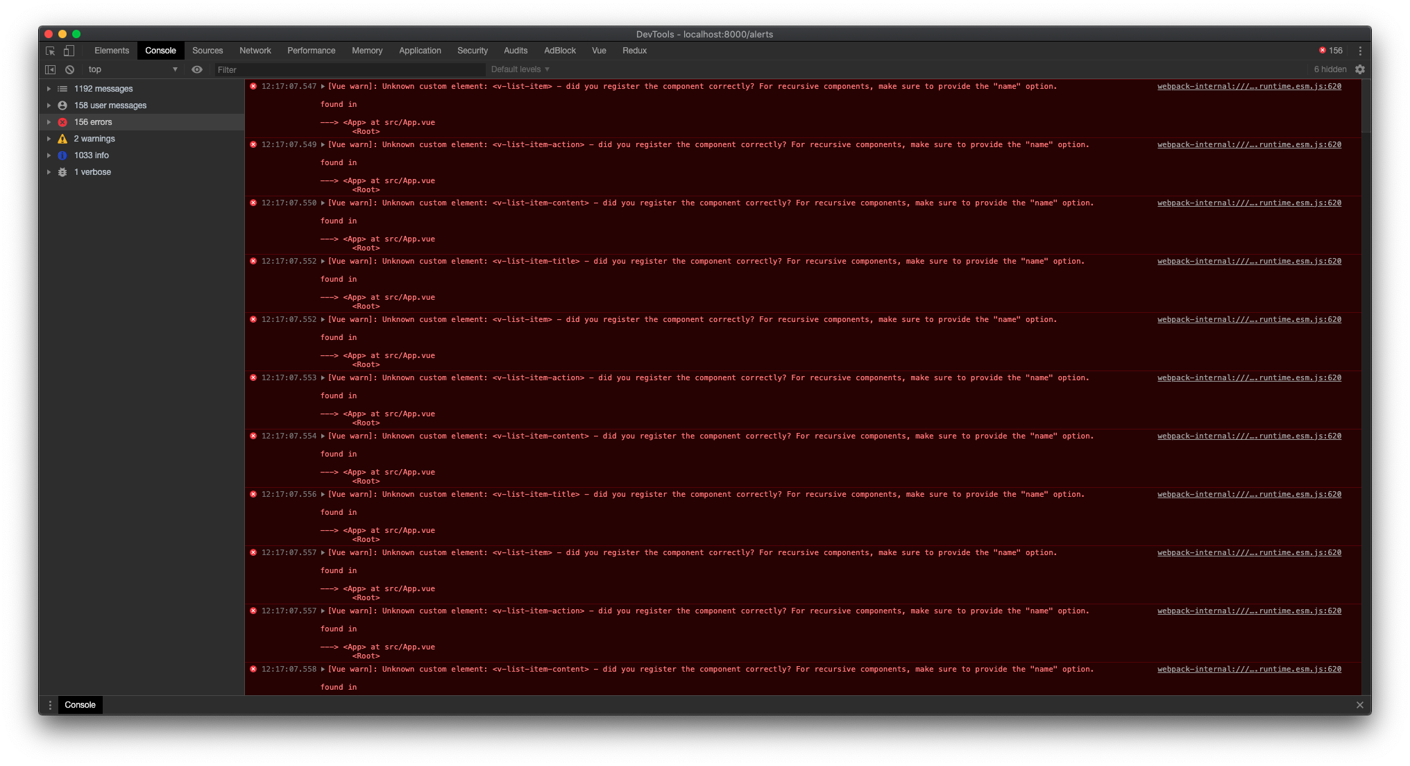 Can not add other vuetify components · Issue #304 · alerta/alerta-webui ...