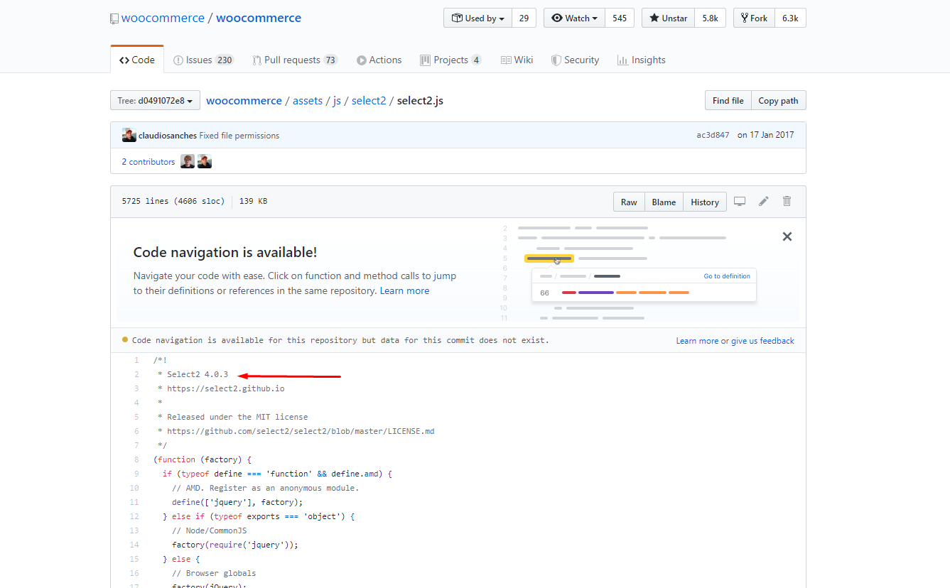 Select2 Outdated · Issue 25743 · Woocommerce Woocommerce · Github