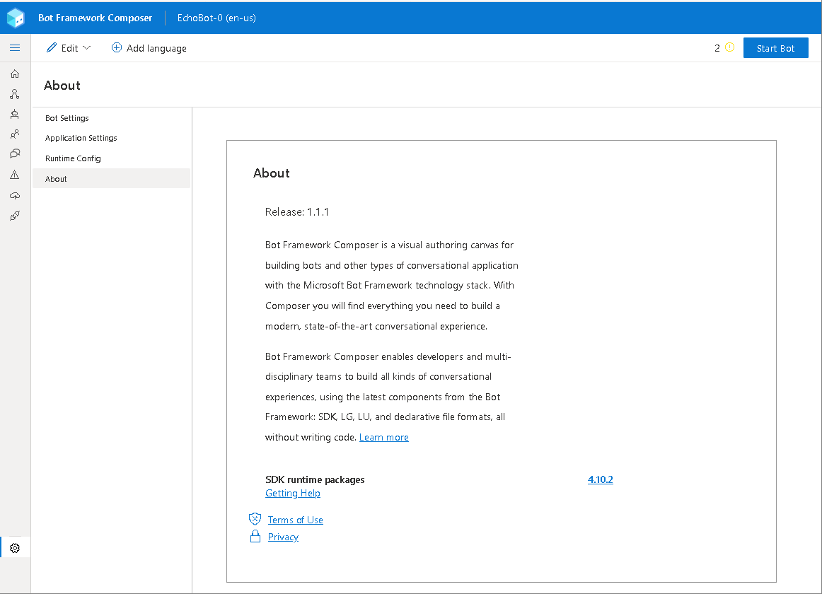 Cannot start bot todobotwithluissample · Issue #4303 · microsoft/BotFramework-Composer · GitHub