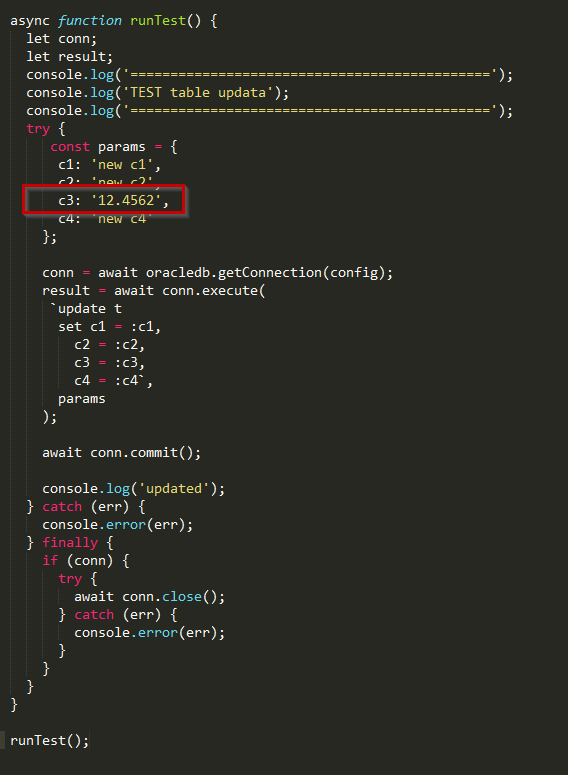 Connection.execute hangs without errors · Issue #984 · oracle/node-oracledb · GitHub