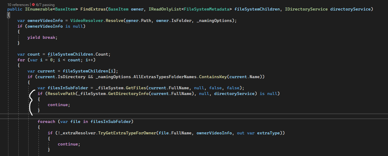 [Issue]: `.ignore` file not being honored or working in `Extras` folder ...