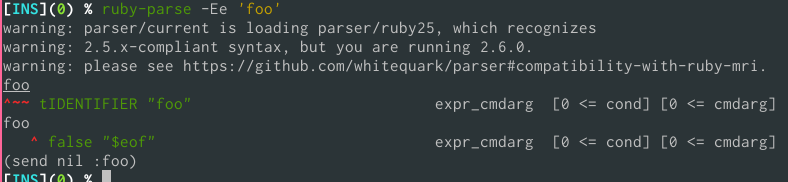 ruby-parse command should not display escape sequences when output is not a tty. · Issue #474 ...