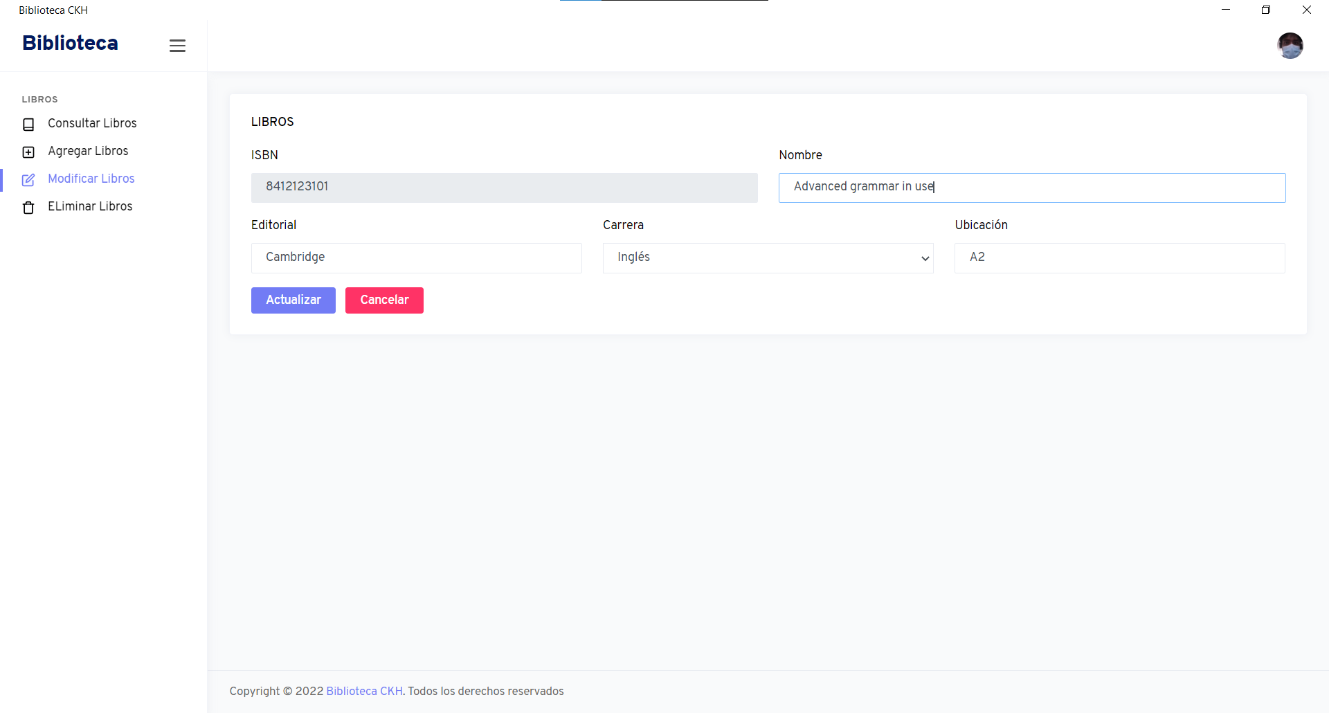 GitHub - electronjs-spain/electron-crud: Fichero Bibliotecario
