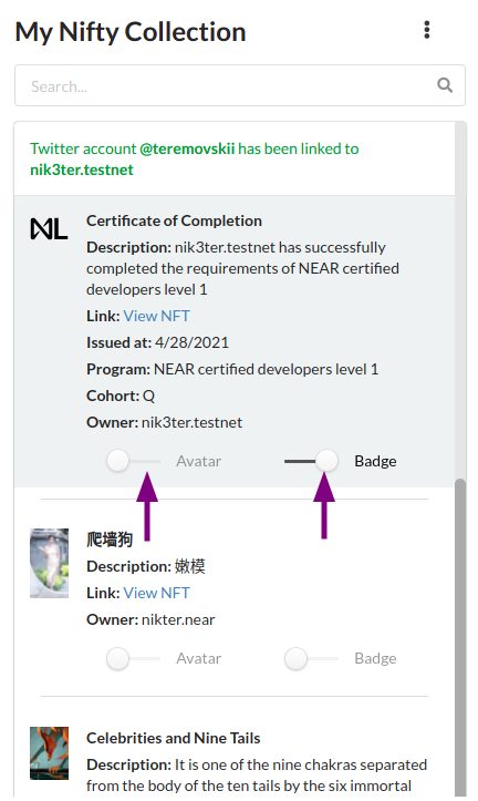 GitHub - dapplets/my-nifty-collection: present my NFT to public