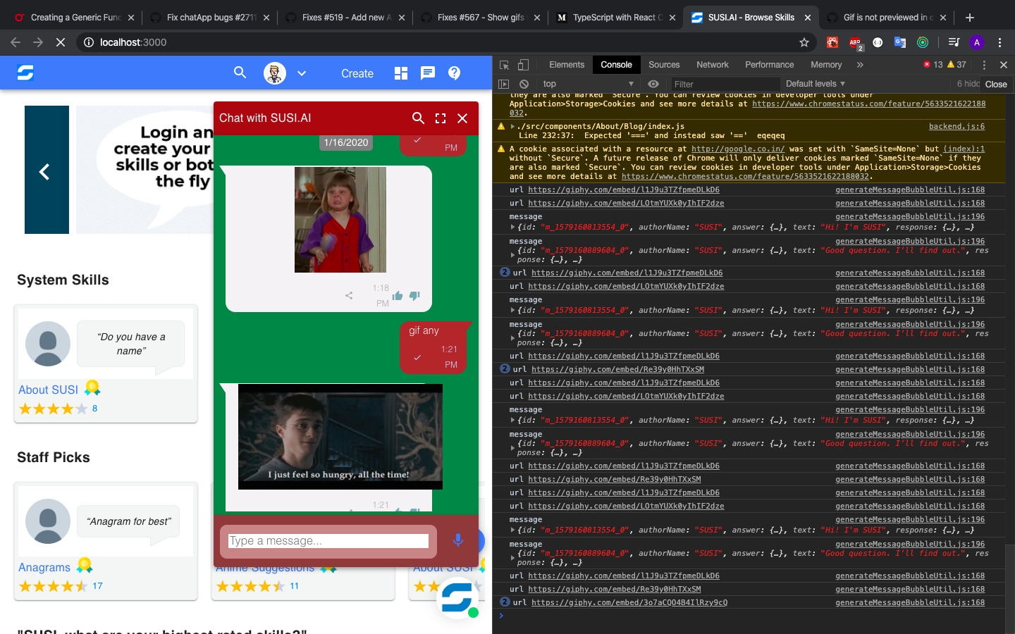 Gif is not previewed in chat with susi · Issue #3284 · fossasia/susi.ai · GitHub