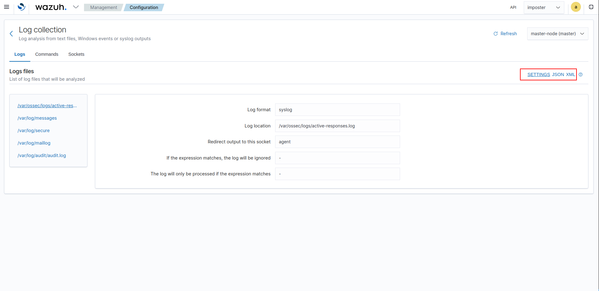 Invalid XML config generation · Issue #5617 · wazuh/wazuh-dashboard-plugins · GitHub