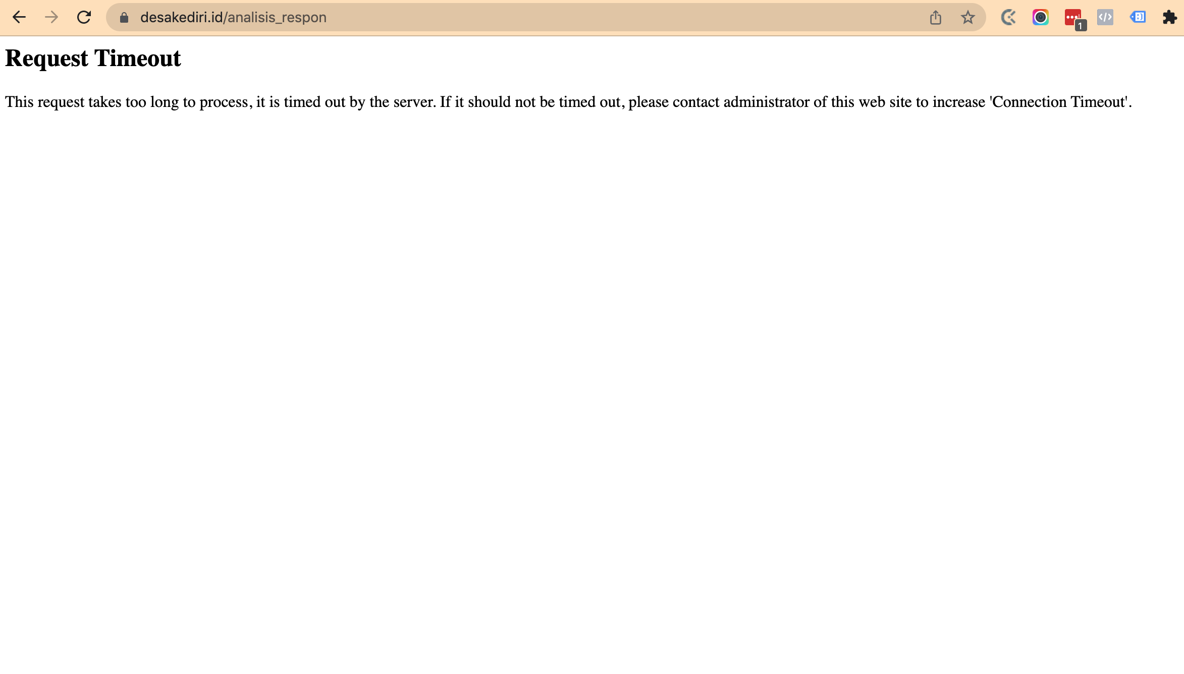 Bugerror Error 500 Server Timeout Saat Input Analysis · Issue 6329