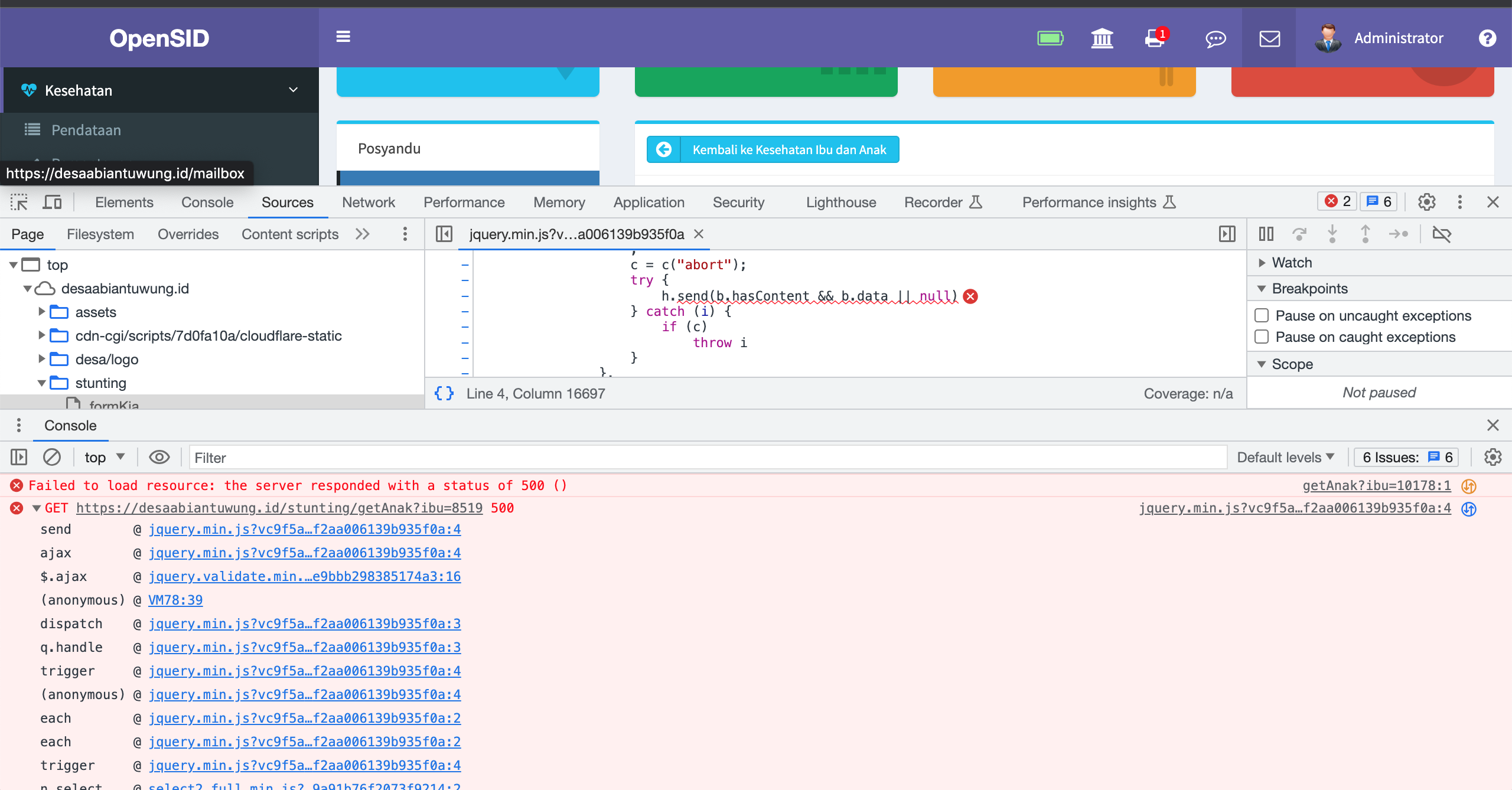 Bug/error: Nama Anak Tidak Muncul Saat Input KIA · Issue #6817 · OpenSID/OpenSID · GitHub