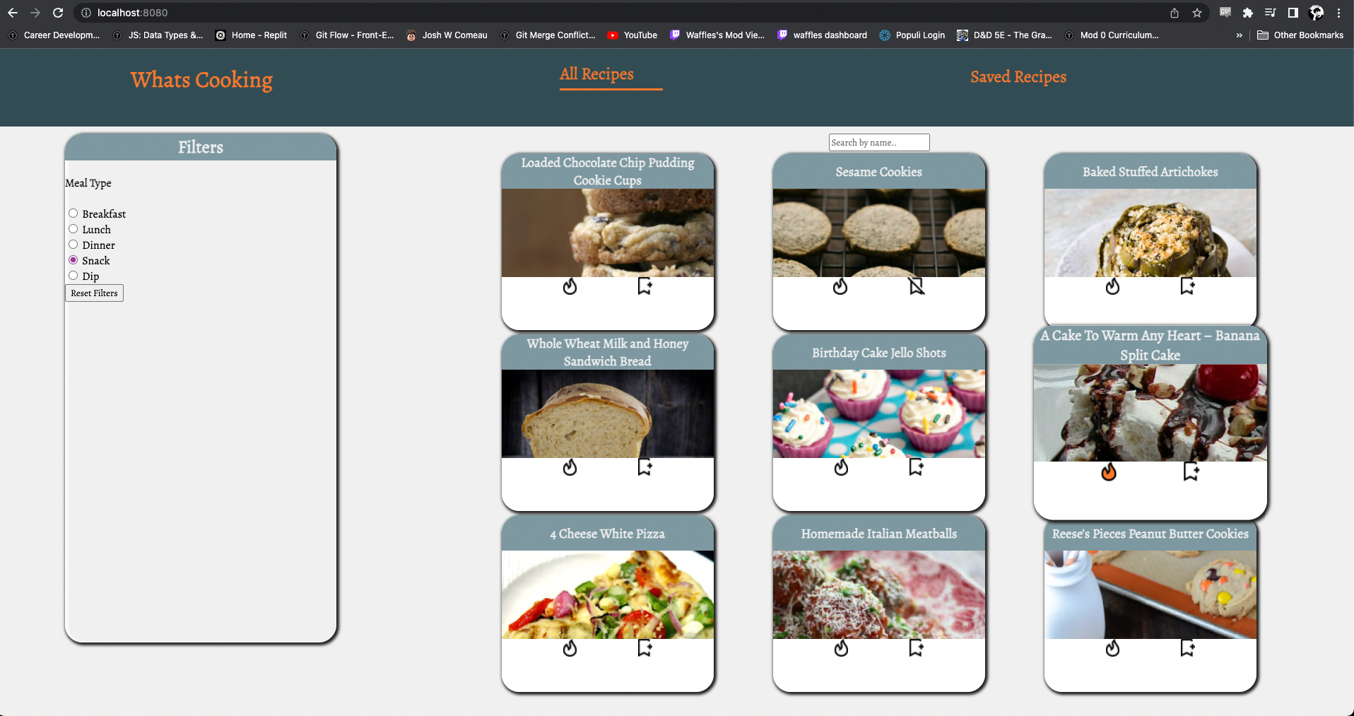 GitHub - angelewilliams/whats-cooking
