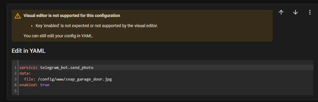 Using Disable from the UI when creating a script of automation and then enabling again causes ...