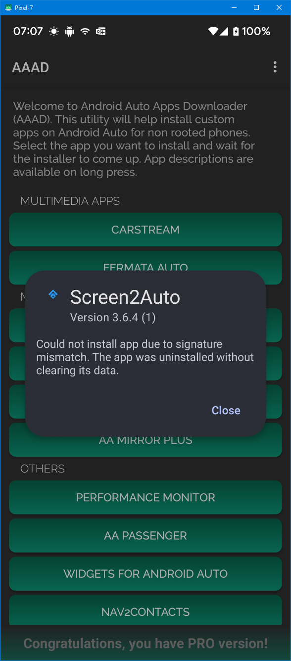 S2A Installation Failure: Signature Mismatch · Issue #223 · shmykelsa/AAAD · GitHub
