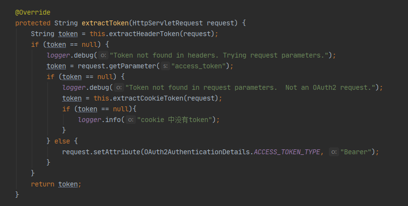 Oauth2authenticationprocessingfilter 类如何使用自己的tokenextractor · Issue 1913 · Spring Attic Spring