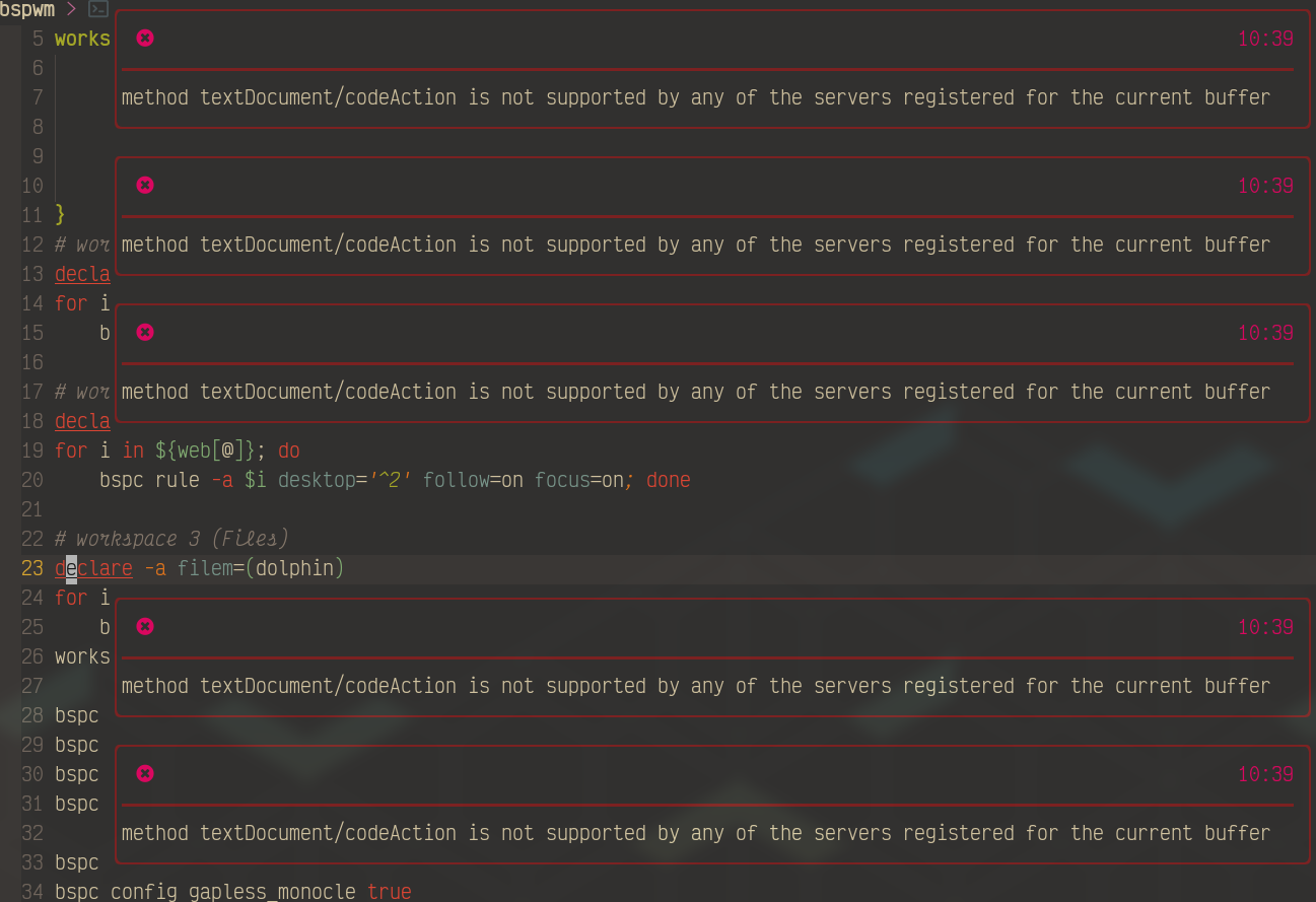 Blame Error When Move Cursor File Bash · Issue 415 · Nvimdevlspsaganvim · Github