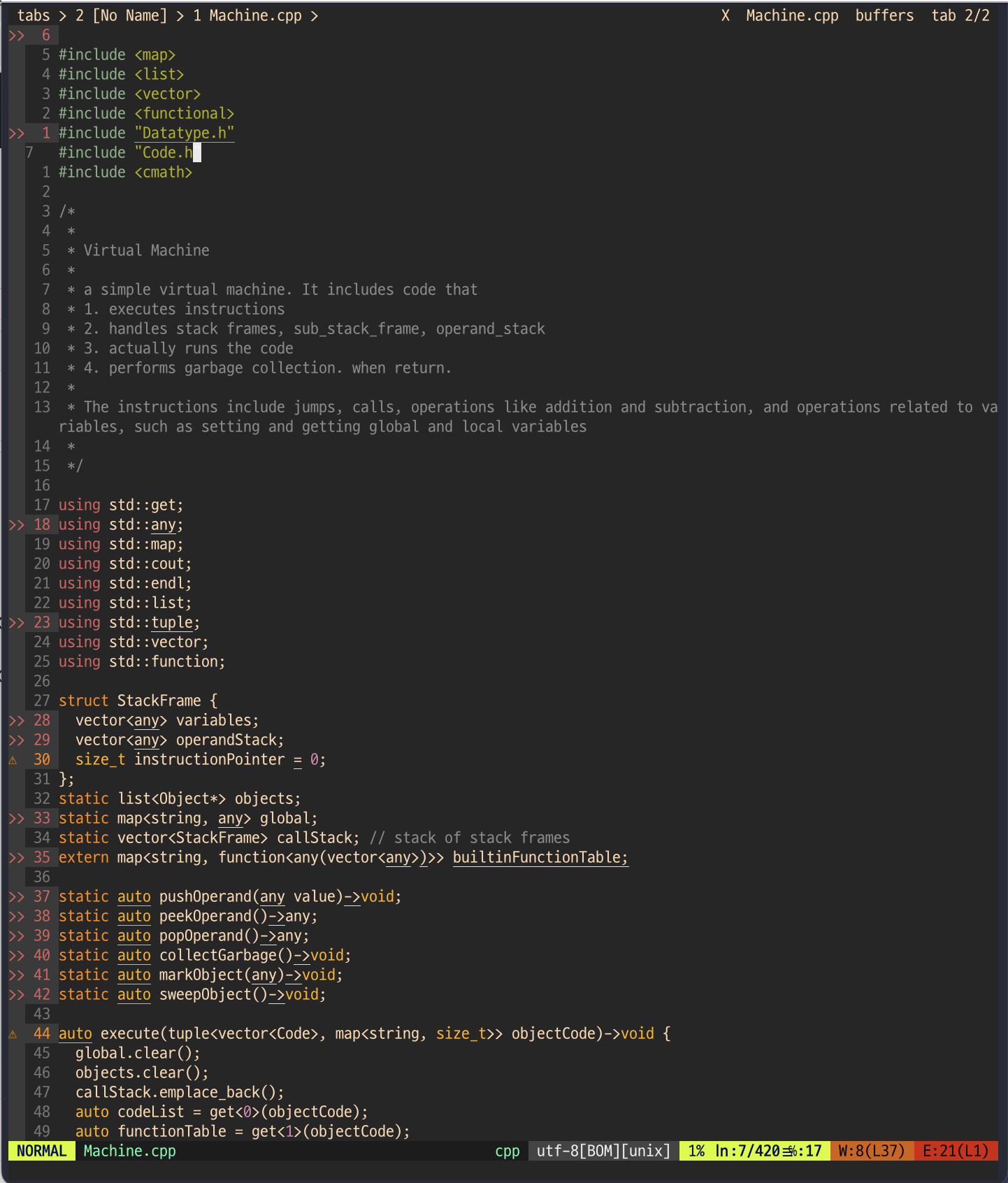 bug) tabline color theme not working, conflicting with gruvbox plugin · Issue #2607 · vim ...
