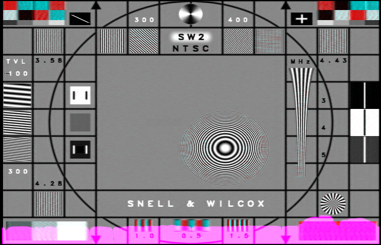NTSC/3D comb filter: Video Essentials Snell+Wilcox test is mostly ...